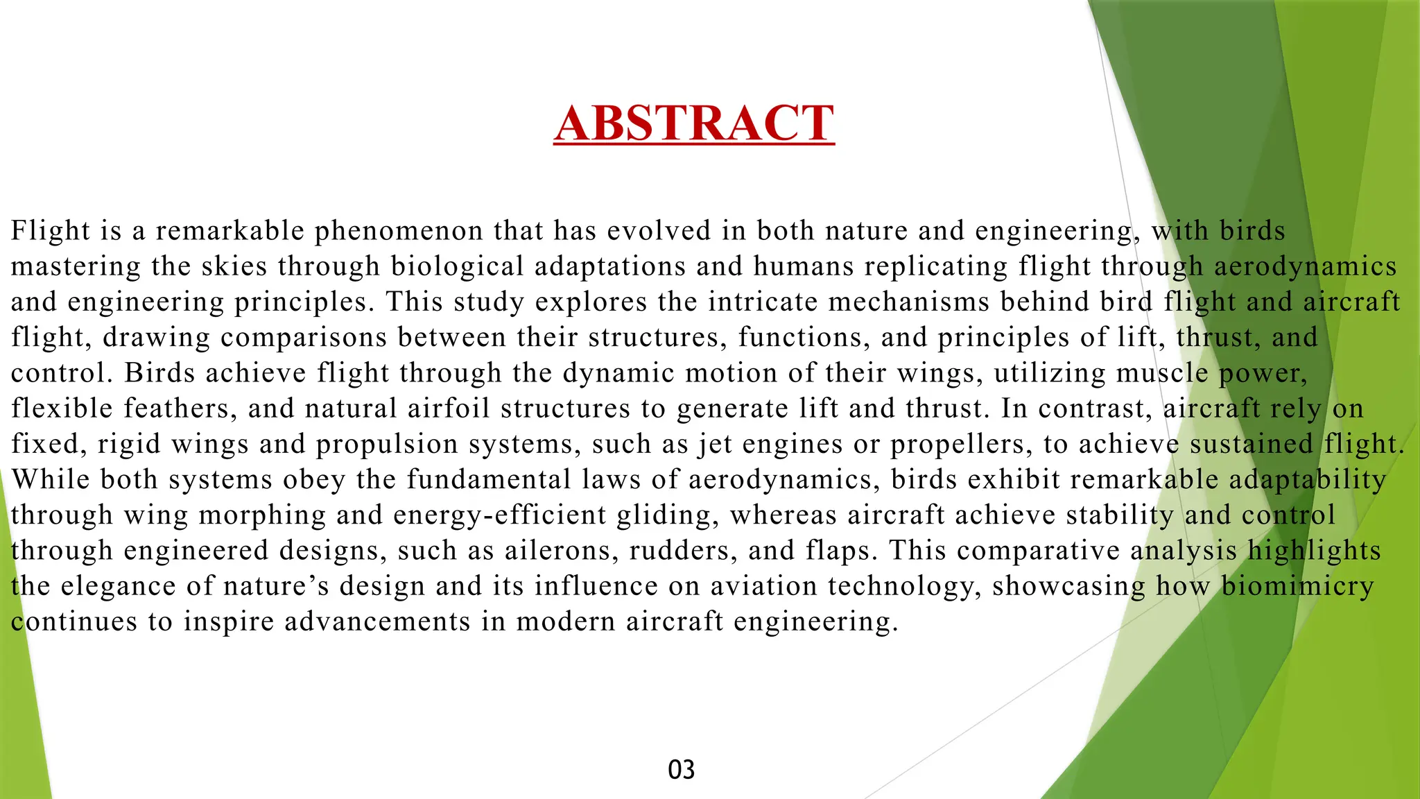Explain and Compare between Bird Flight Mechanism with Aircraft Flight ...