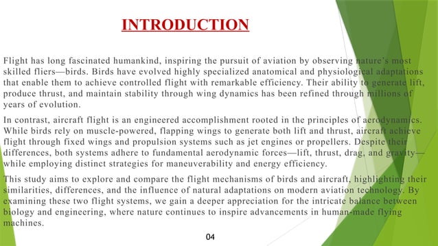 Explain and Compare between Bird Flight Mechanism with Aircraft Flight ...