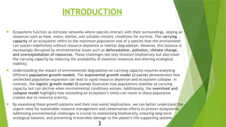 How do environmental issues affect the carrying capacity of any ...