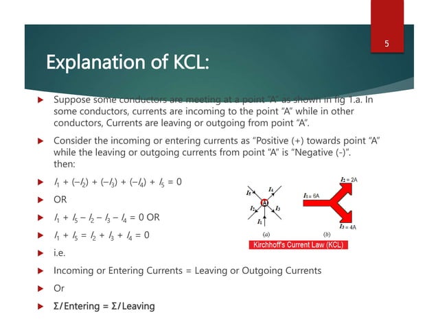 Kvl And Kcl Pptx
