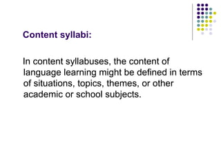 Syllabus Types | PPT