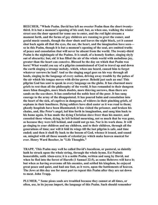 142046904 psalm-23-commentary | PDF | Christianity | Religion ...