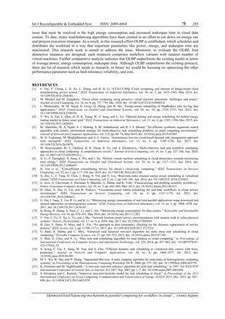 Optimized load balancing mechanism in parallel computing for workflow in cloud computing ...