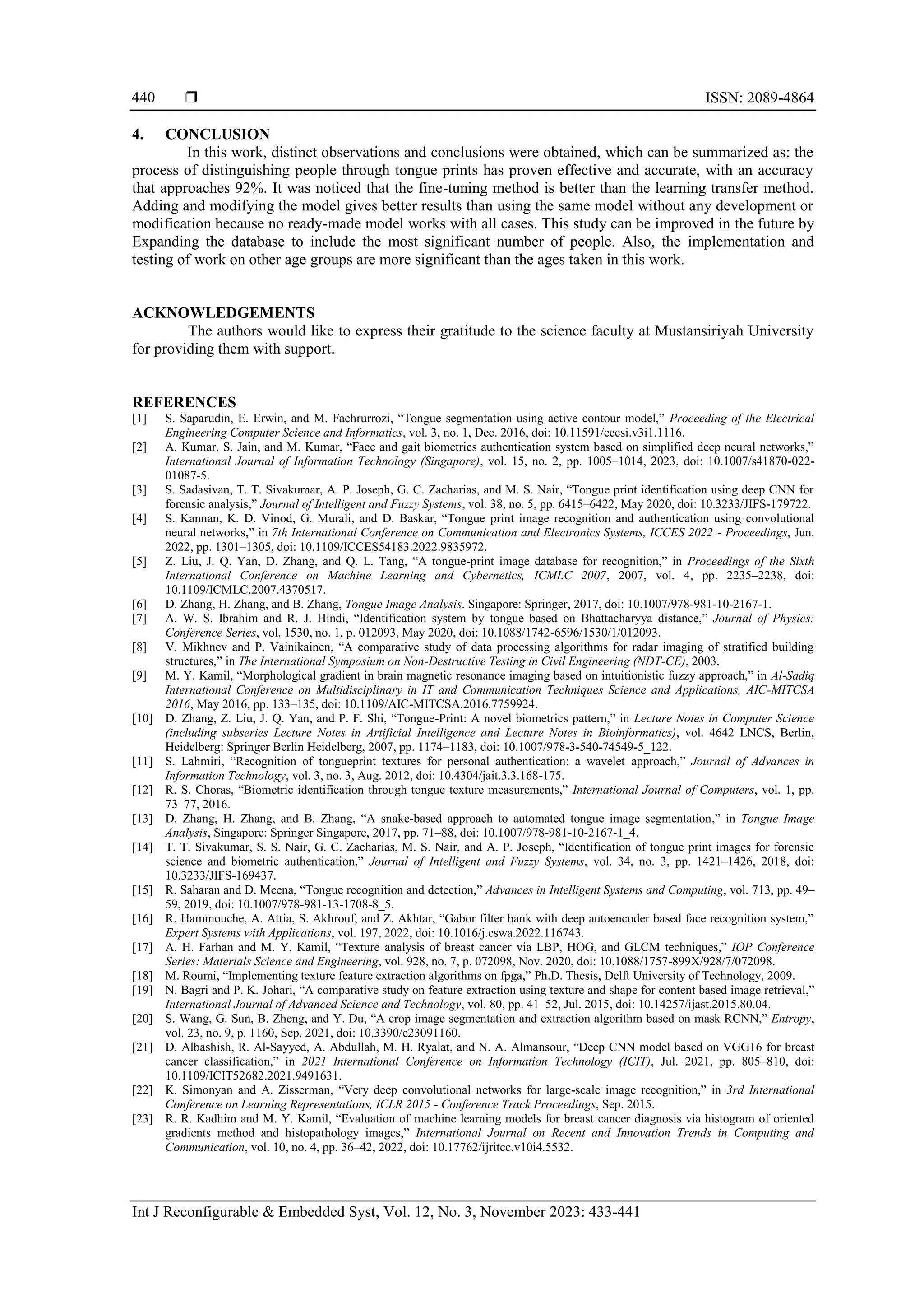 People identification via tongue print using fine-tuning deep learning ...