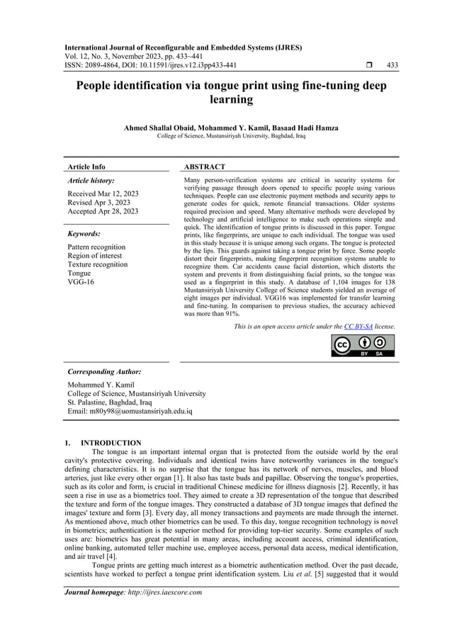 People identification via tongue print using fine-tuning deep learning ...
