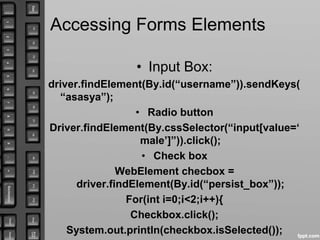Selenium Locators | PPTX