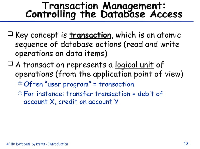 Introduction Database Management System for Course Database | PPT