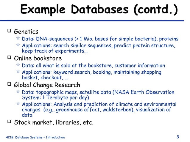 Introduction Database Management System for Course Database | PPT