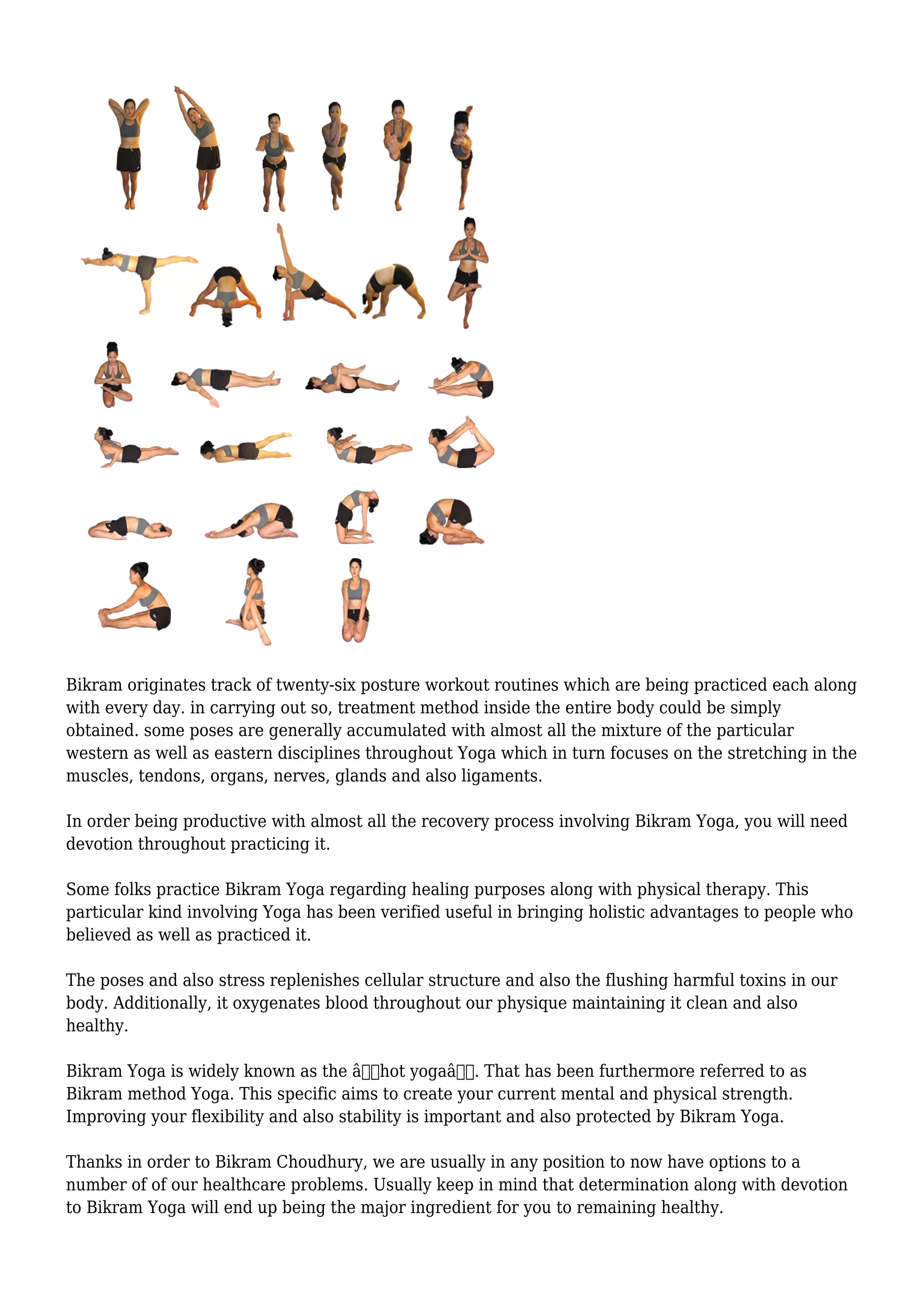 THINGS I'VE LEARNED IN BIKRAM YOGA | PDF