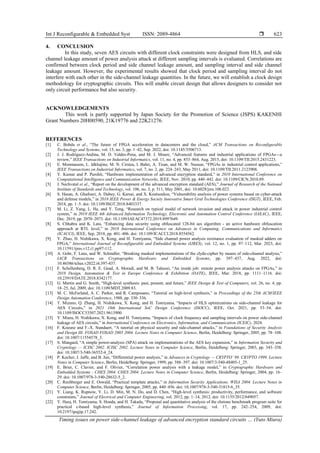 Timing issues on power side-channel leakage of advanced encryption standard circuits designed by ...