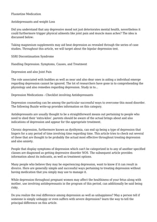 Depression | Buzzle.com