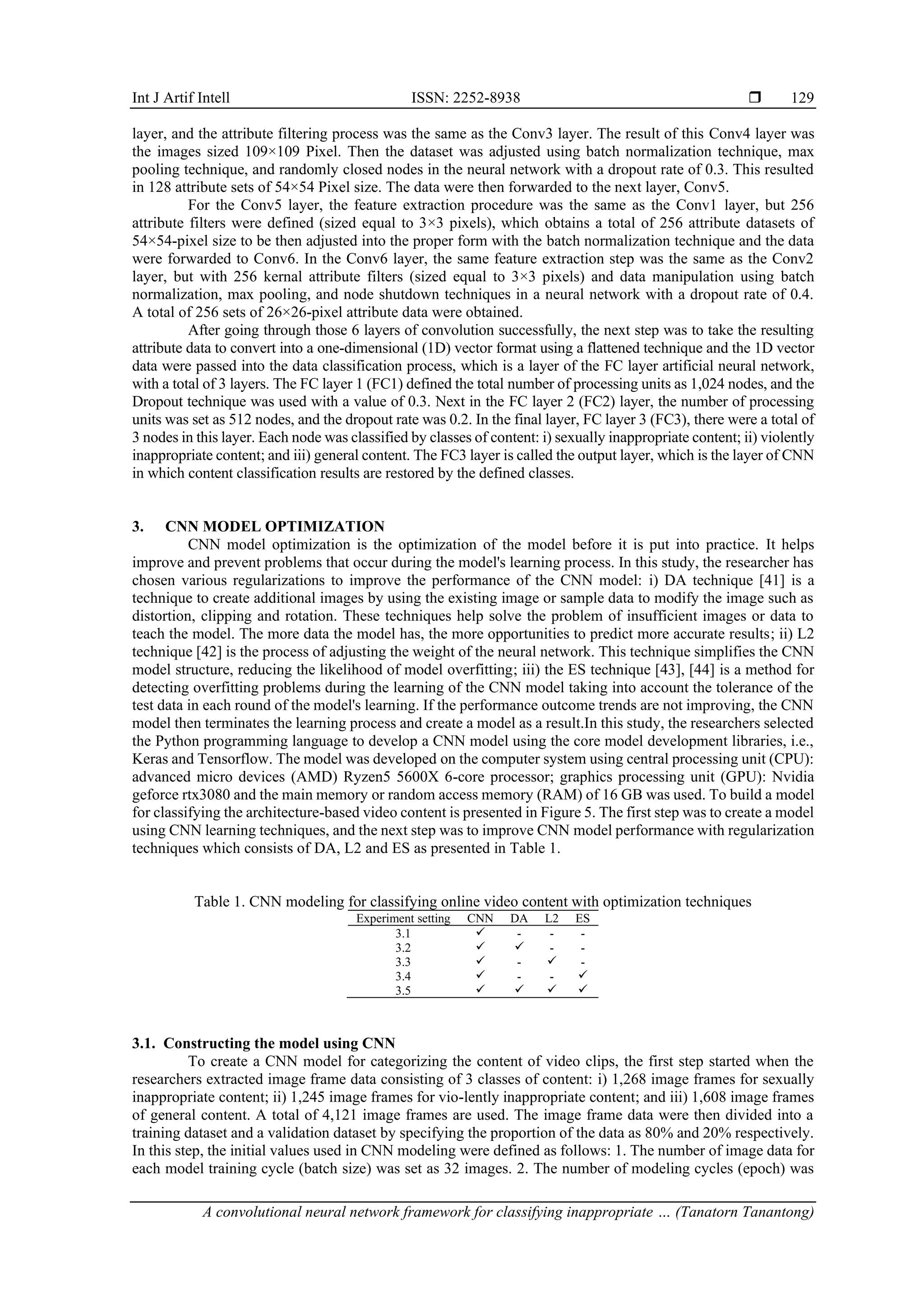 A convolutional neural network framework for classifying inappropriate online video contents | PDF