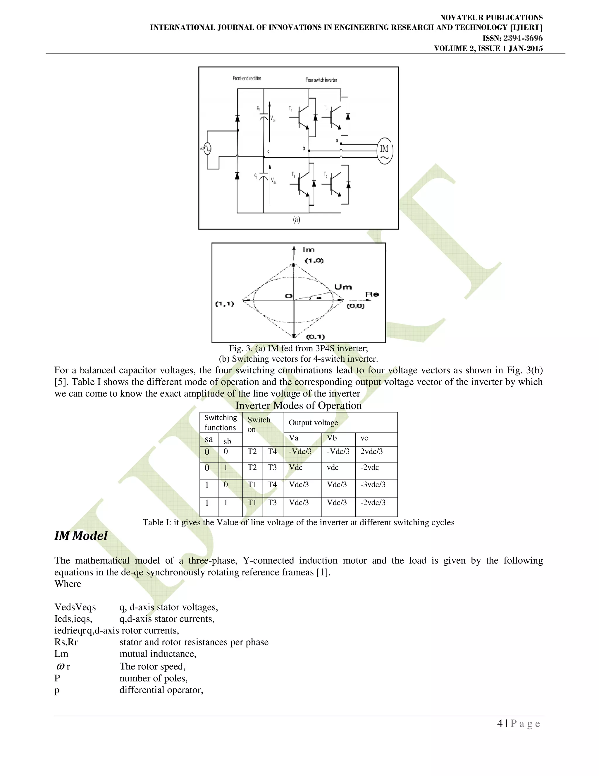 Performance & Analysis of Single-Phase Inverter Fed Three-phase ...