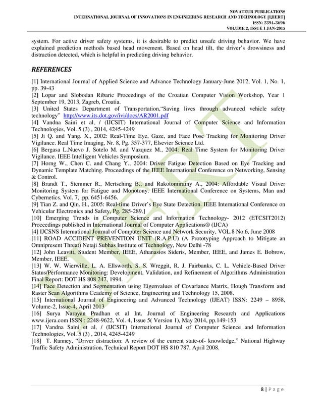 Implementation Of Intelligent Cap With Drowsy Detection And Vehicle Monitoring Pdf Sleep