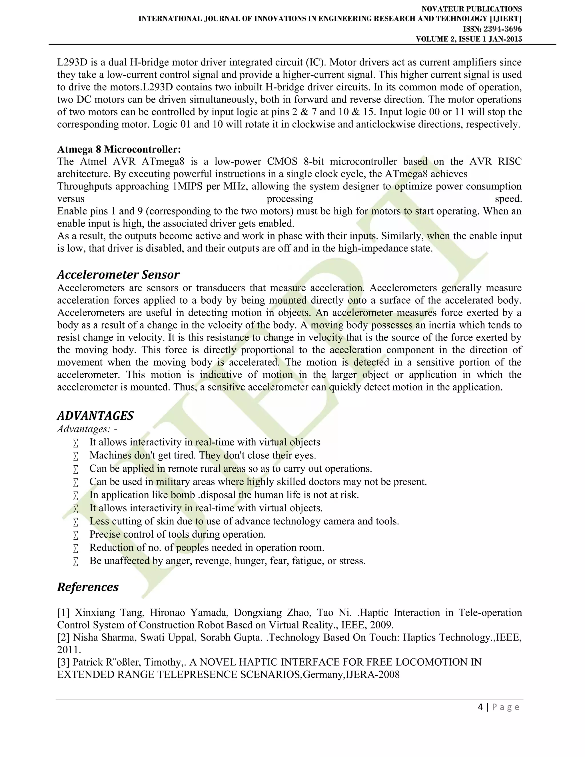 Haptic gloves controlled robotic arm using MEMS accelerometer | PDF | Computer Peripherals ...