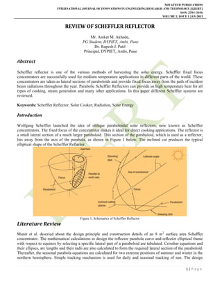 Review of Scheffler Reflector | PDF