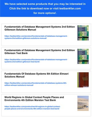 Database Systems The Complete Book 2nd Edition Molina Solutions Manual ...