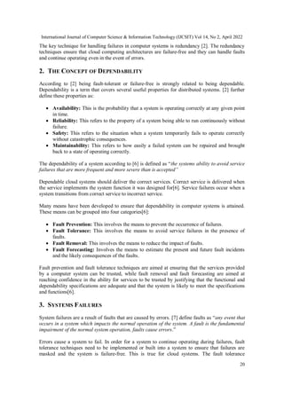 FAILURE FREE CLOUD COMPUTING ARCHITECTURES | PDF