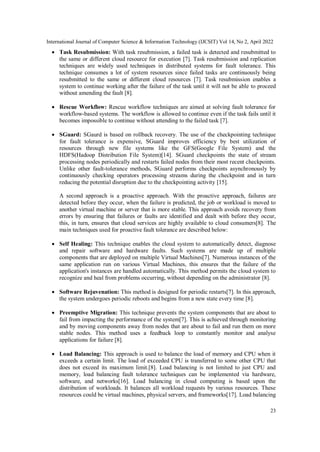 FAILURE FREE CLOUD COMPUTING ARCHITECTURES | PDF