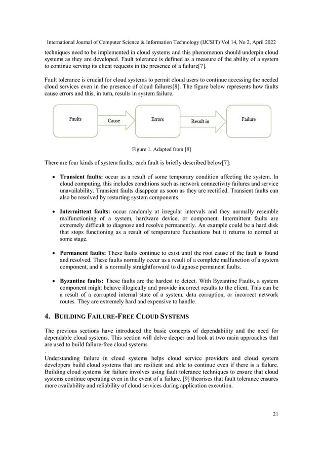Failure Free Cloud Computing Architectures | PDF