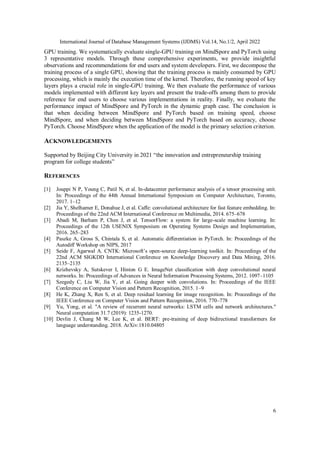 Performance Comparison between Pytorch and Mindspore | PDF