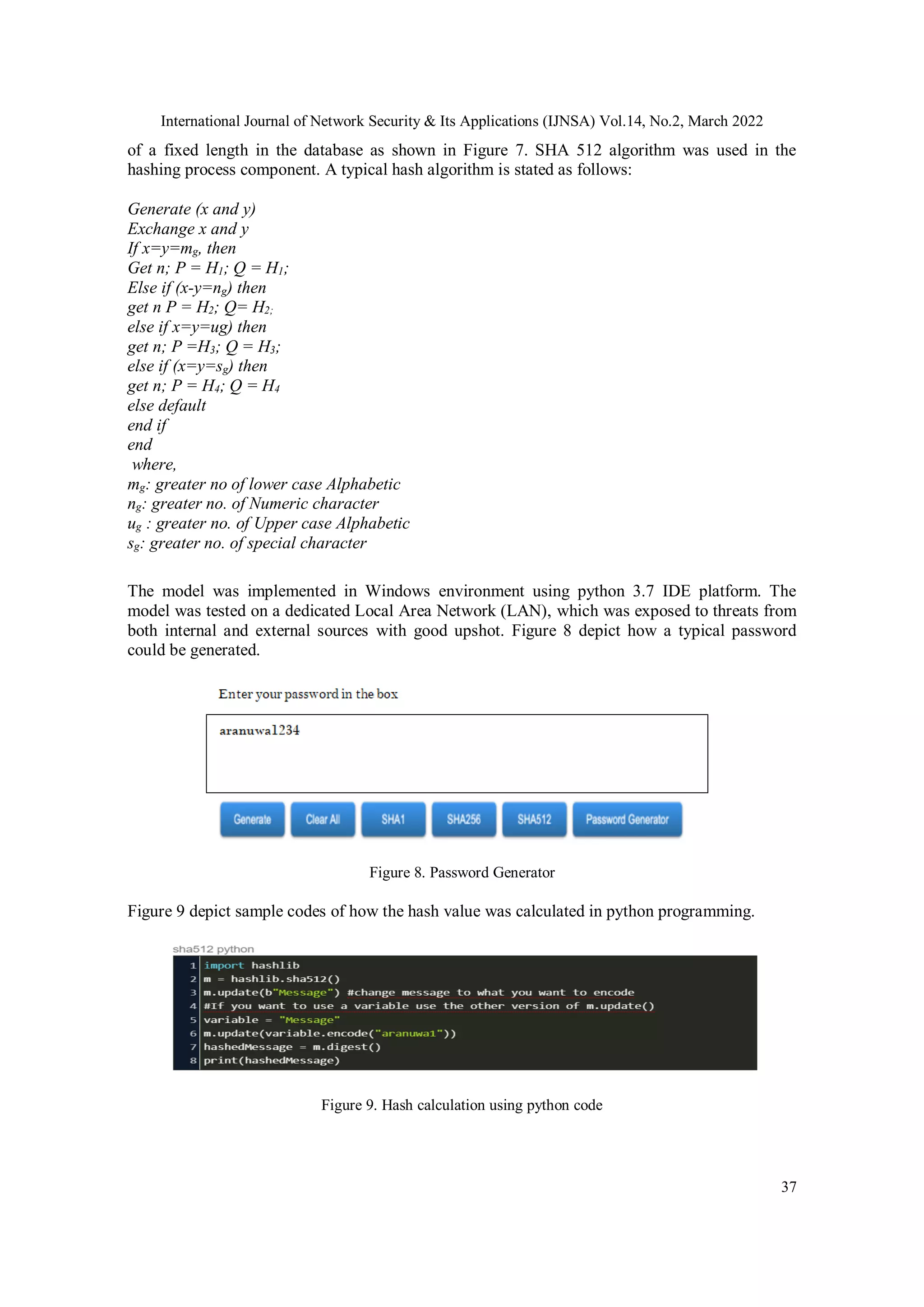 HYBRIDIZED MODEL FOR DATA SECURITY BASED ON SECURITY HASH ANALYSIS (SHA ...