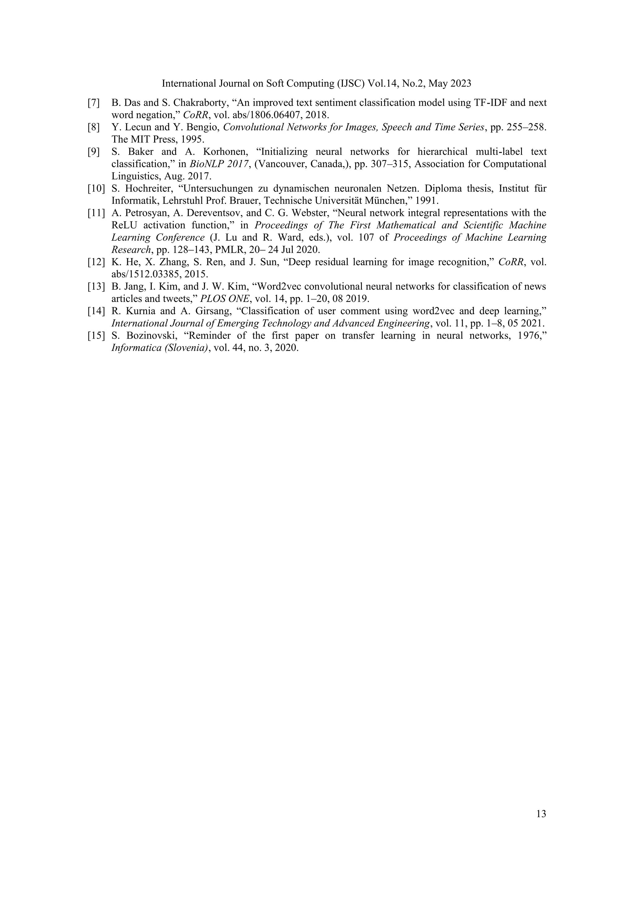 Texts Classification with the usage of Neural Network based on the Word2vec’s Words ...