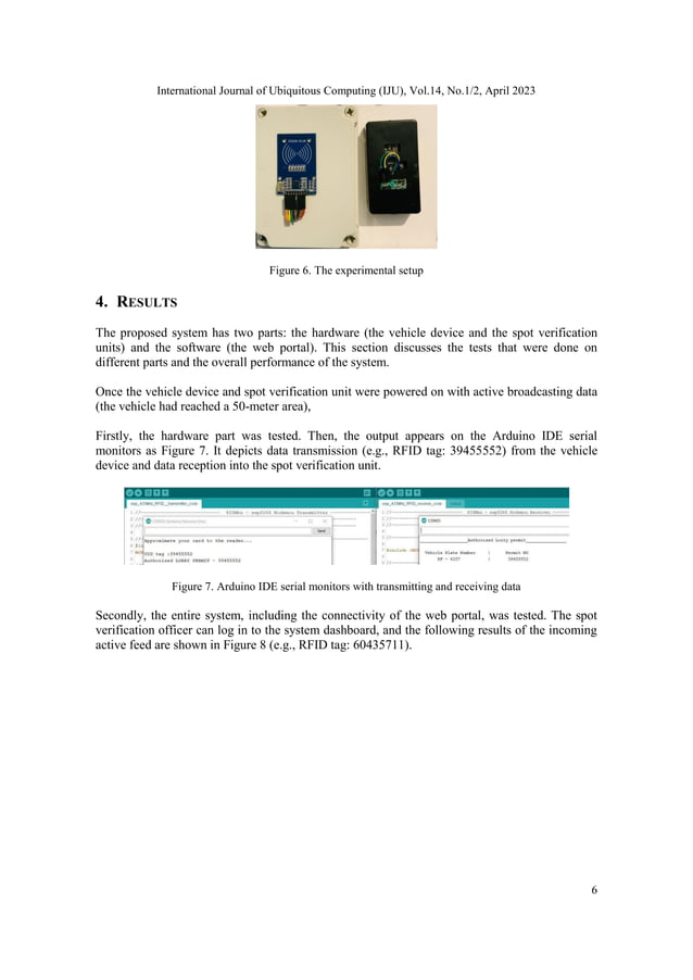 AN INTERNET OF THINGS BASED VEHICLE PERMIT VERIFICATION SYSTEM WITH ...