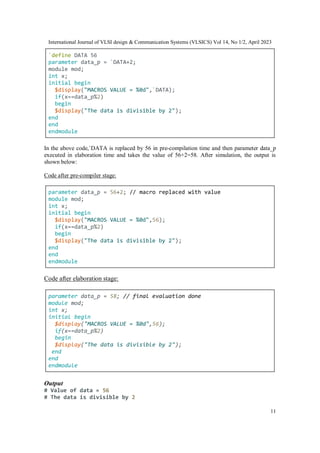 MIGHTY MACROS AND POWERFUL PARAMETERS: MAXIMIZING EFFICIENCY AND FLEXIBILITY IN HDL PROGRAMMING ...