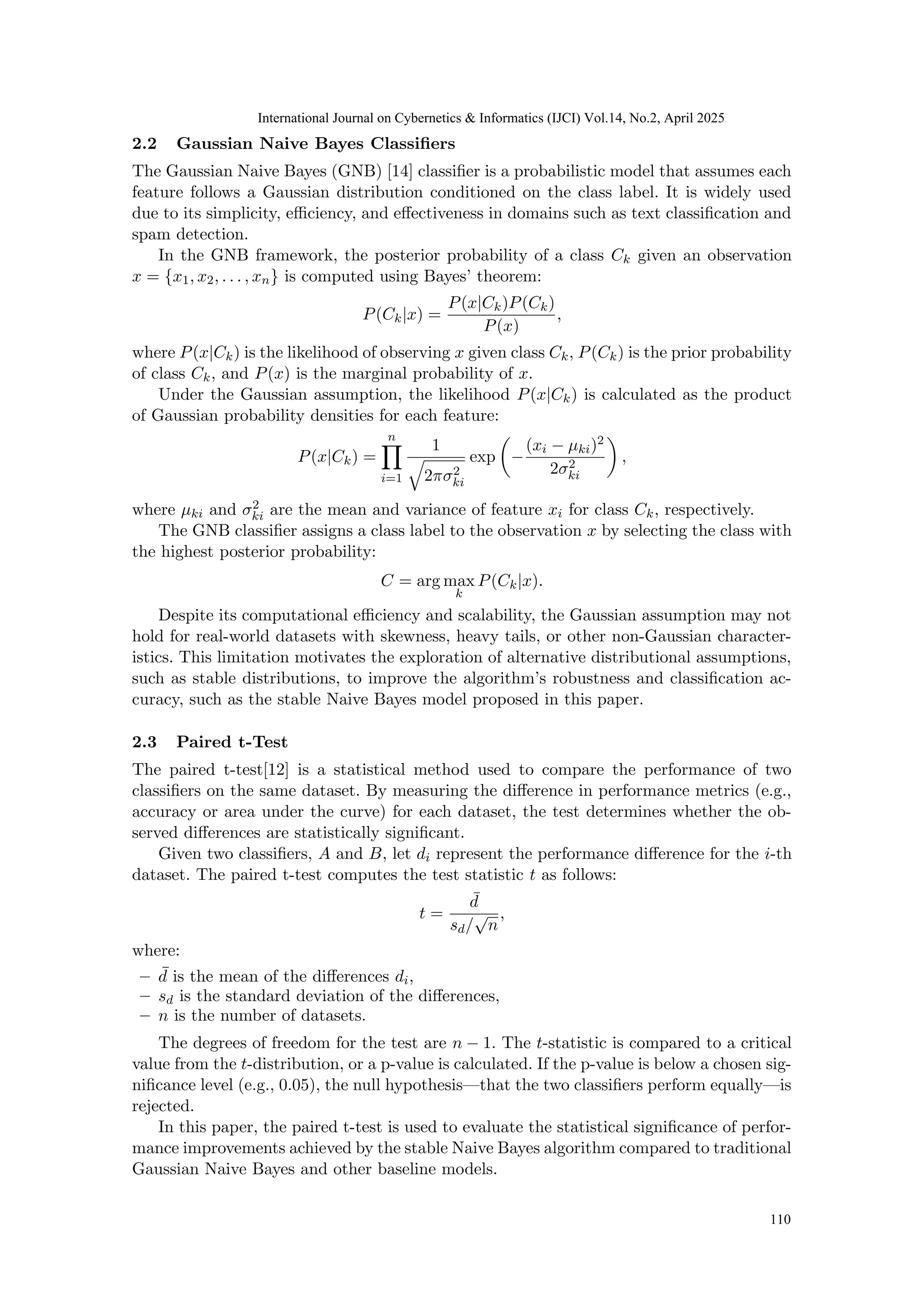 Enhancing Naive Bayes Algorithm with Stable Distributions for ...