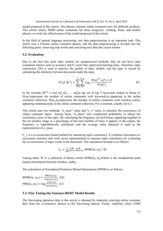 Topic Mining based on Fine-Tuningsentence-BERT and LDA | PDF
