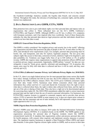 DATA PRIVACY AND DIGITAL RIGHTS: PROTECTING PRIVACY THROUGH LAW ...