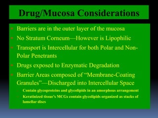 Transmucosal drug delivery by Kailash Vilegave | PPSX