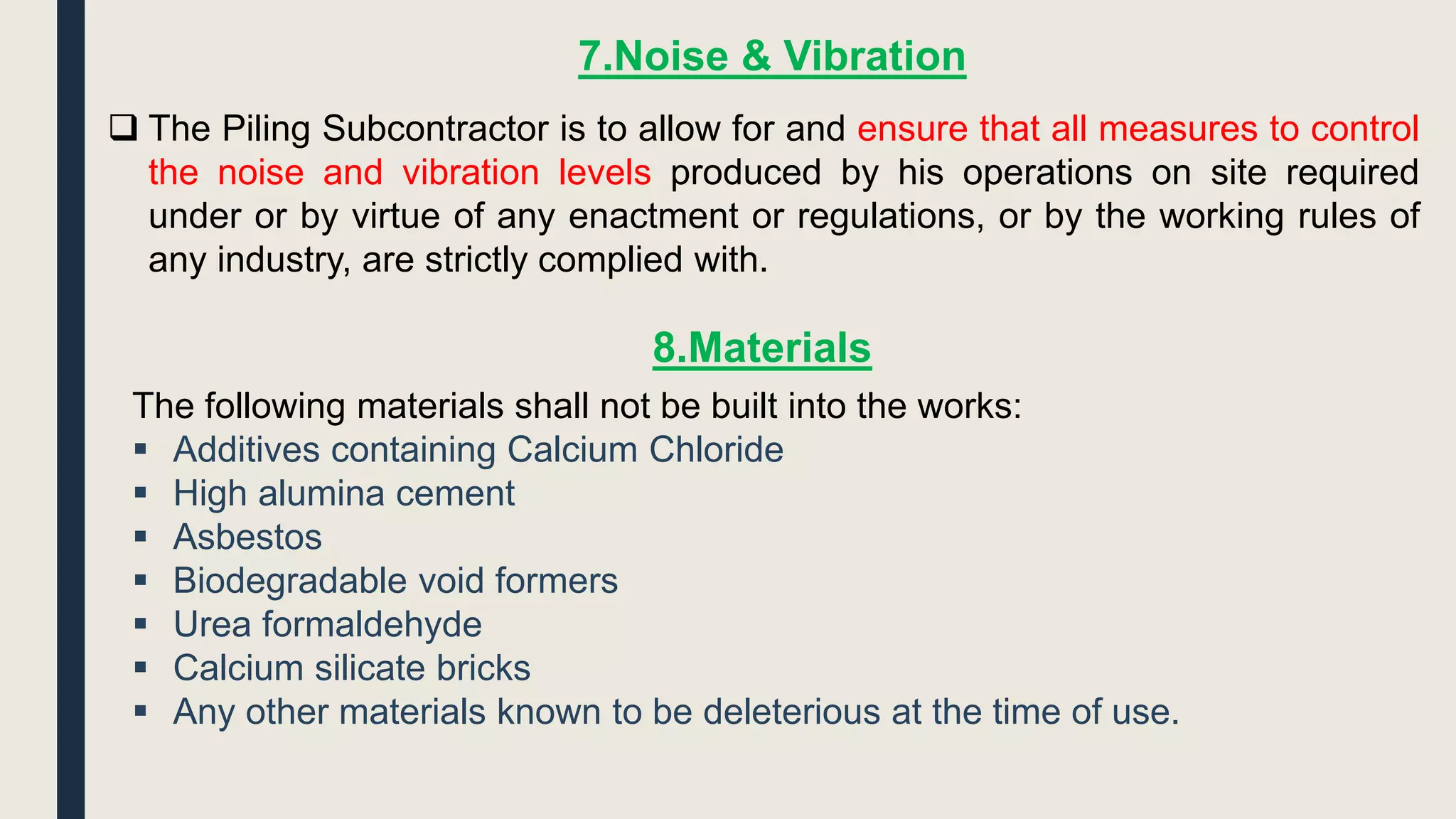 Method Statement of precast pilie and its risk assessment | PPTX