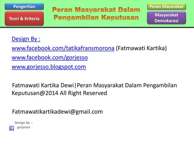 peran masyarakat dalam pengambilan keputusan | PPTX