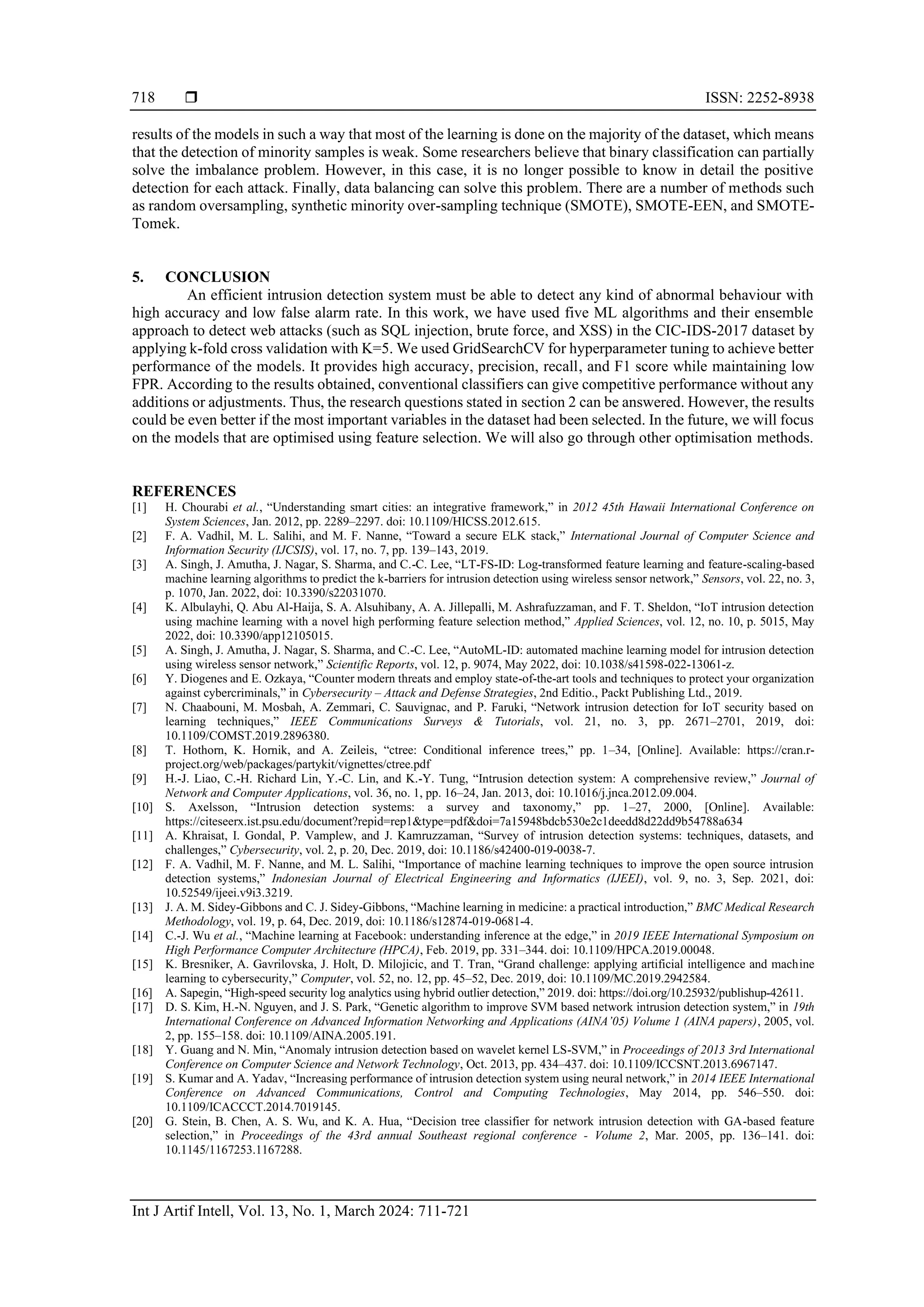 Machine Learning Based Intrusion Detection System For Detecting Web Attacks Pdf