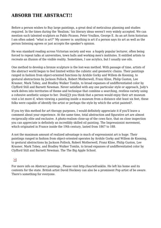 ABSORB THE ABSTRACT!! | PDF