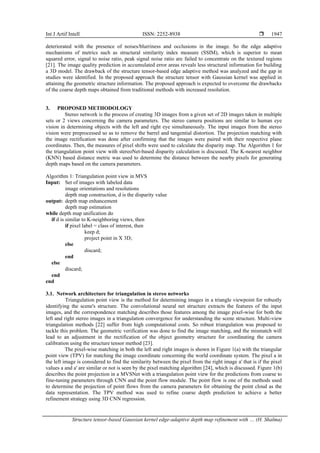 Structure tensor-based Gaussian kernel edge-adaptive depth map refinement with triangular point ...