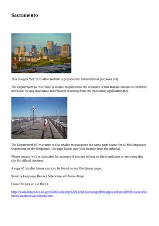 Sacramento | PDF