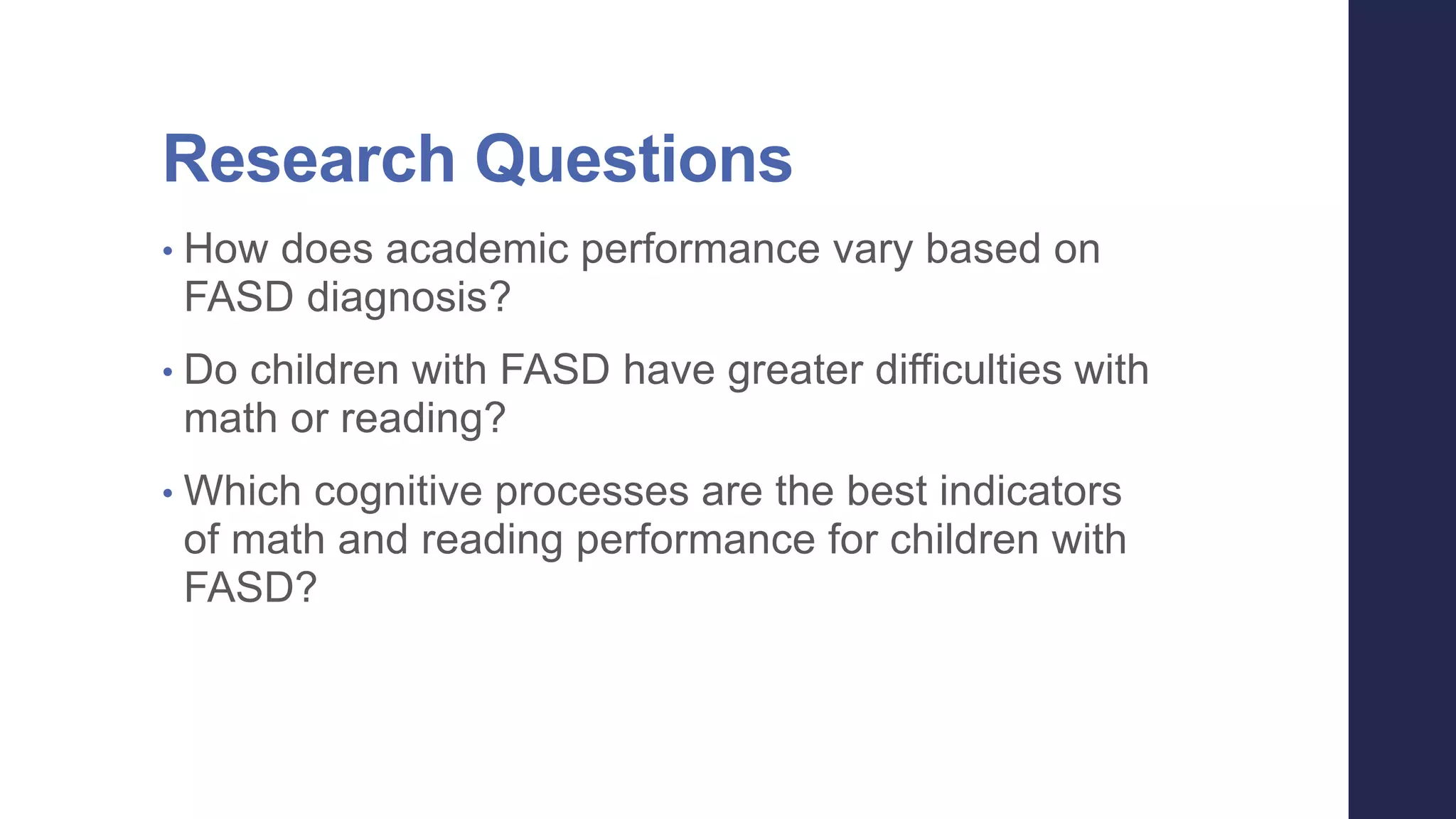 FINAL FASD SURP presentation | PPTX | Brain and Nervous System ...