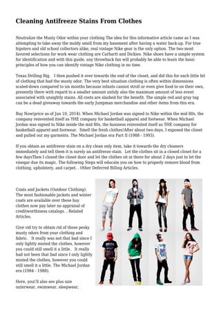 Cleaning Antifreeze Stains From Clothes | PDF