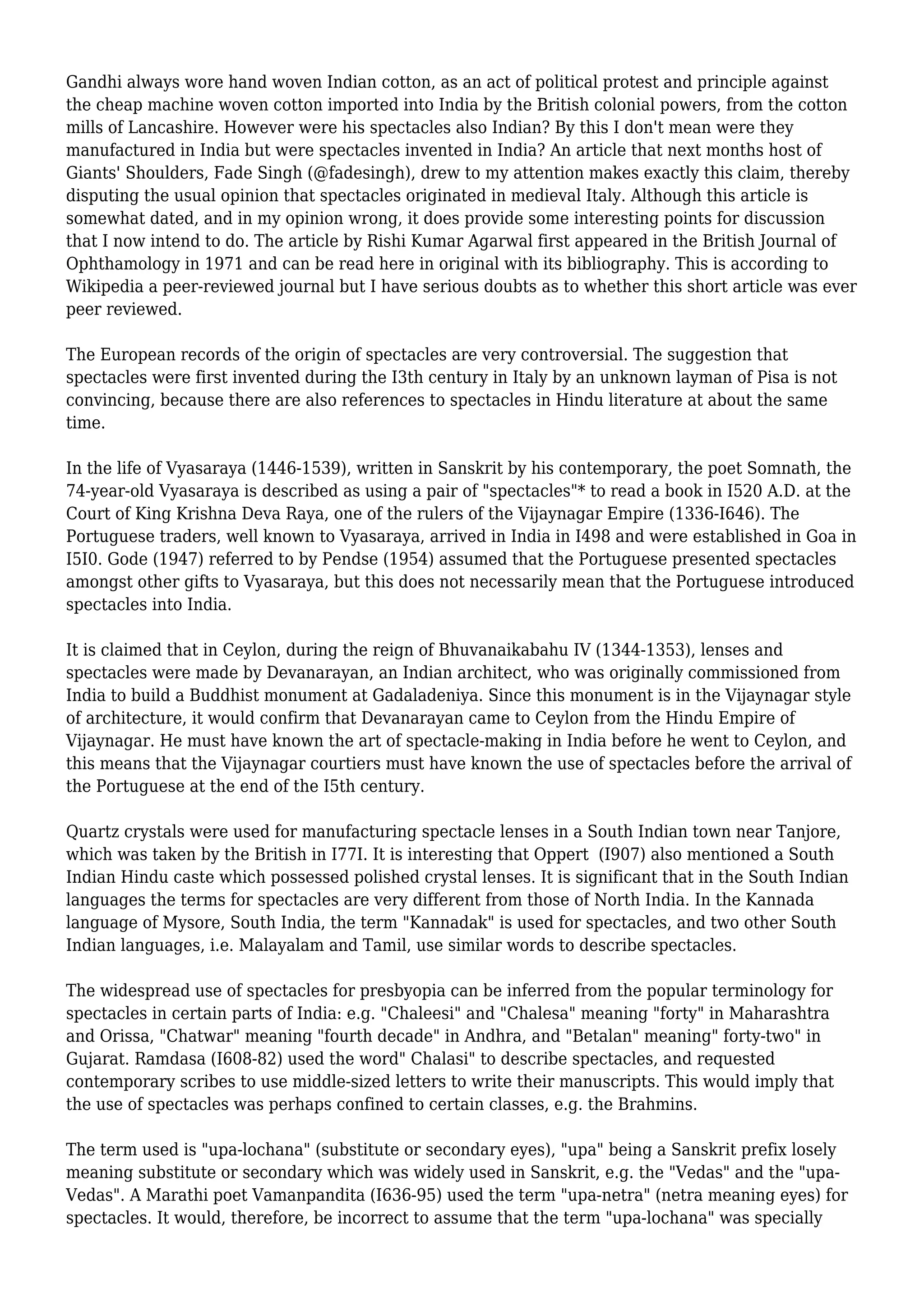 Indian spectacles? | PDF