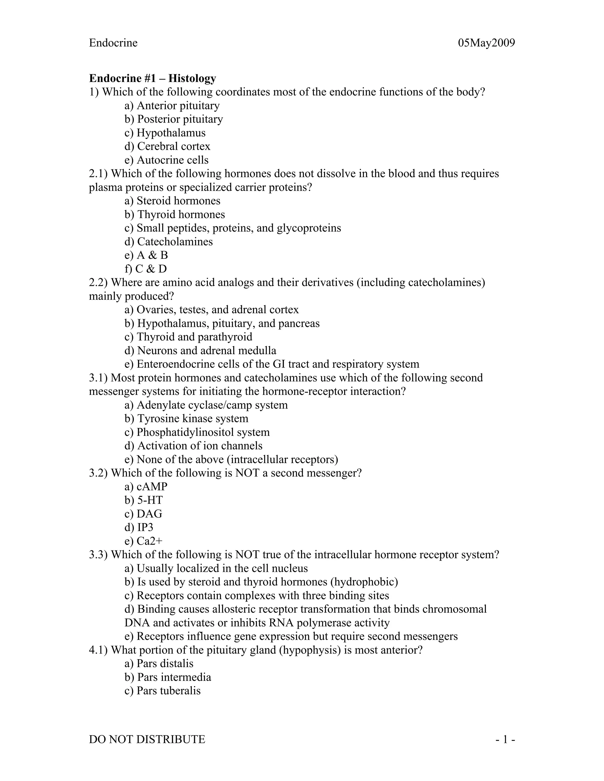 14240896 quiz-endocrine | PDF