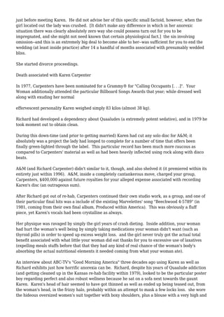 Death of Karen Carpenter - InfoBarrel | PDF | Jazz | Music