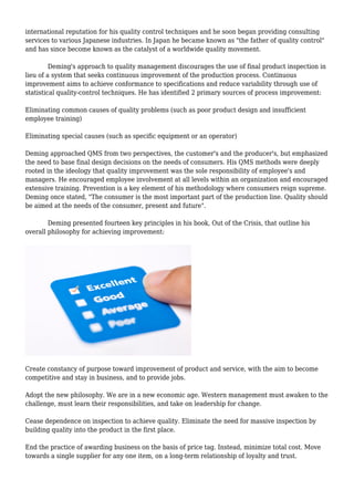 William Edwards Deming - InfoBarrel | PDF | Business Administration ...