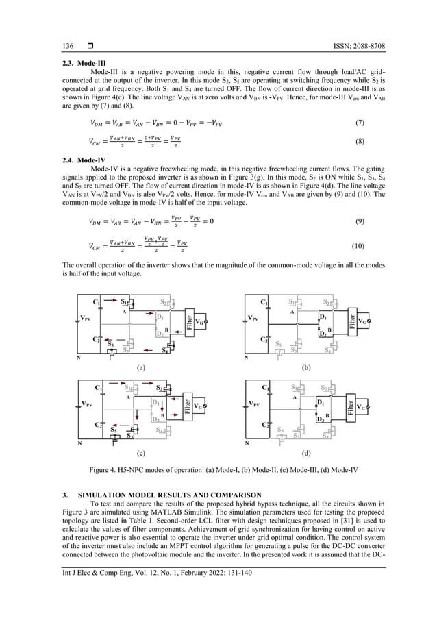 Hybrid bypass technique to mitigate leakage current in the grid-tied inverter | PDF