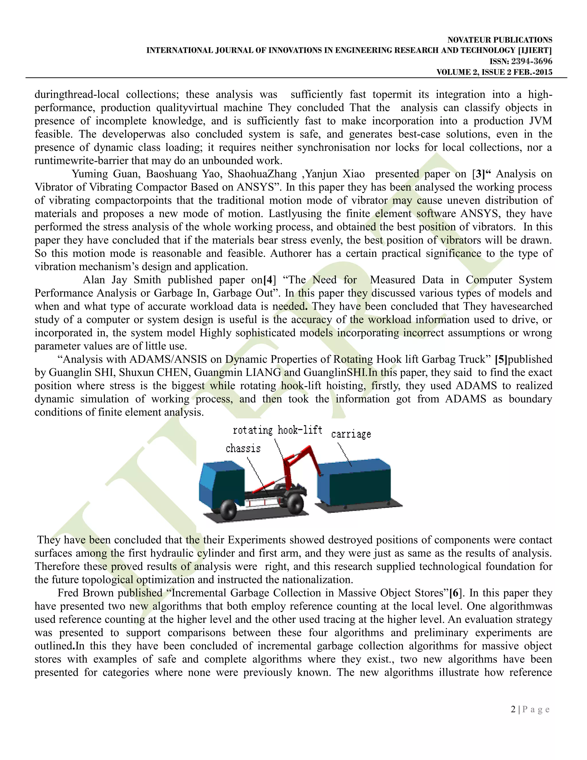 Design , Analysis And Manufacturing of Garbage compactor - a Review | PDF