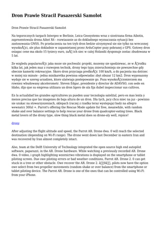 Dron Prawie Stracil Pasazerski Samolot | PDF