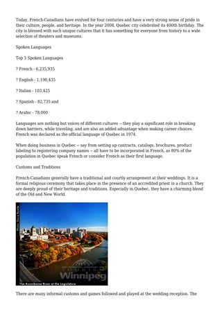 French-Canadian Culture | PDF