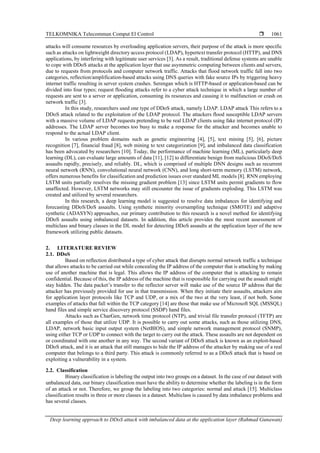 Deep learning approach to DDoS attack with imbalanced data at the application layer | PDF